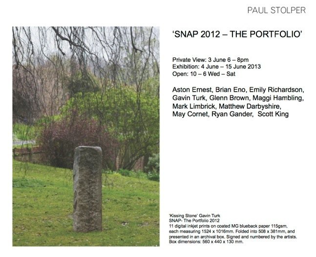Gavin Turk: Snap 2012 - The Portfolio