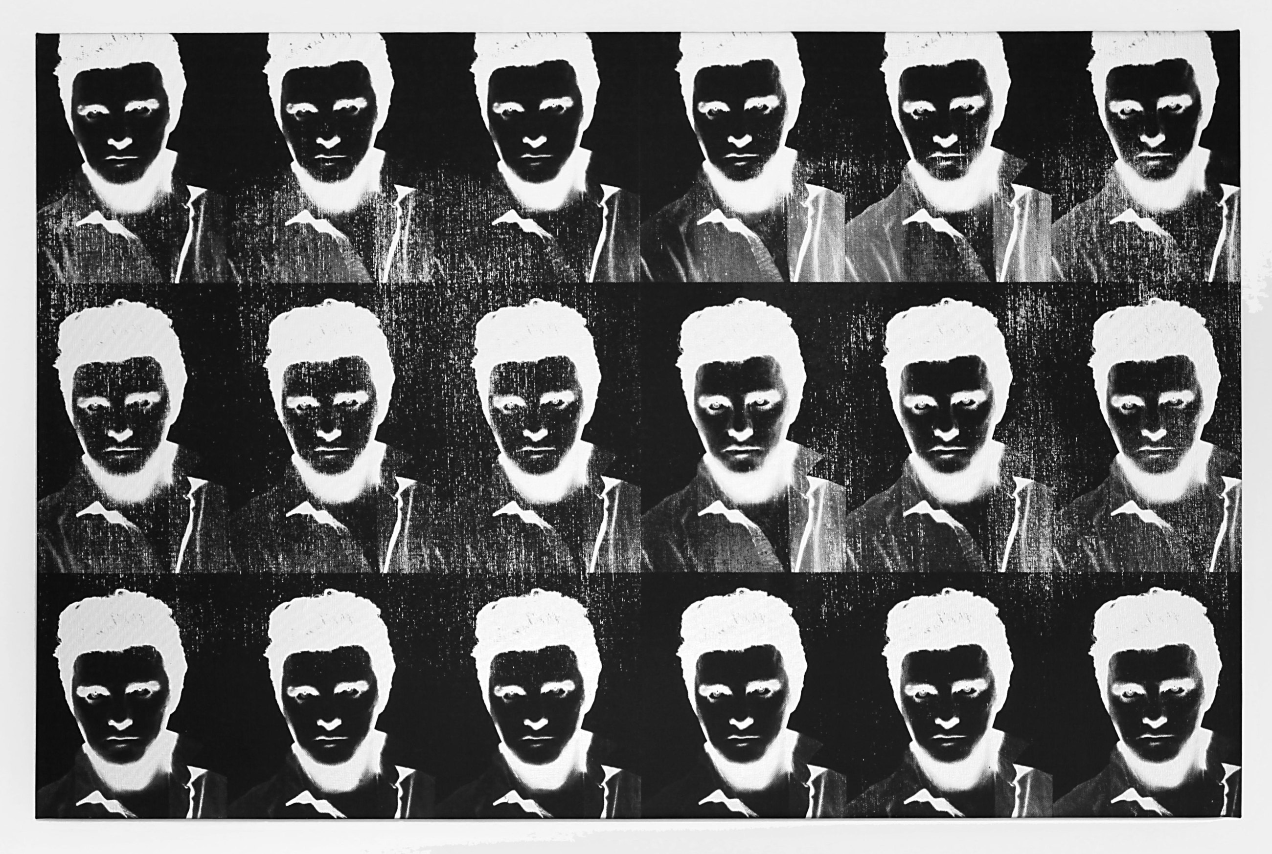 Gavin Turk: Multiple Negative Elvis Silver